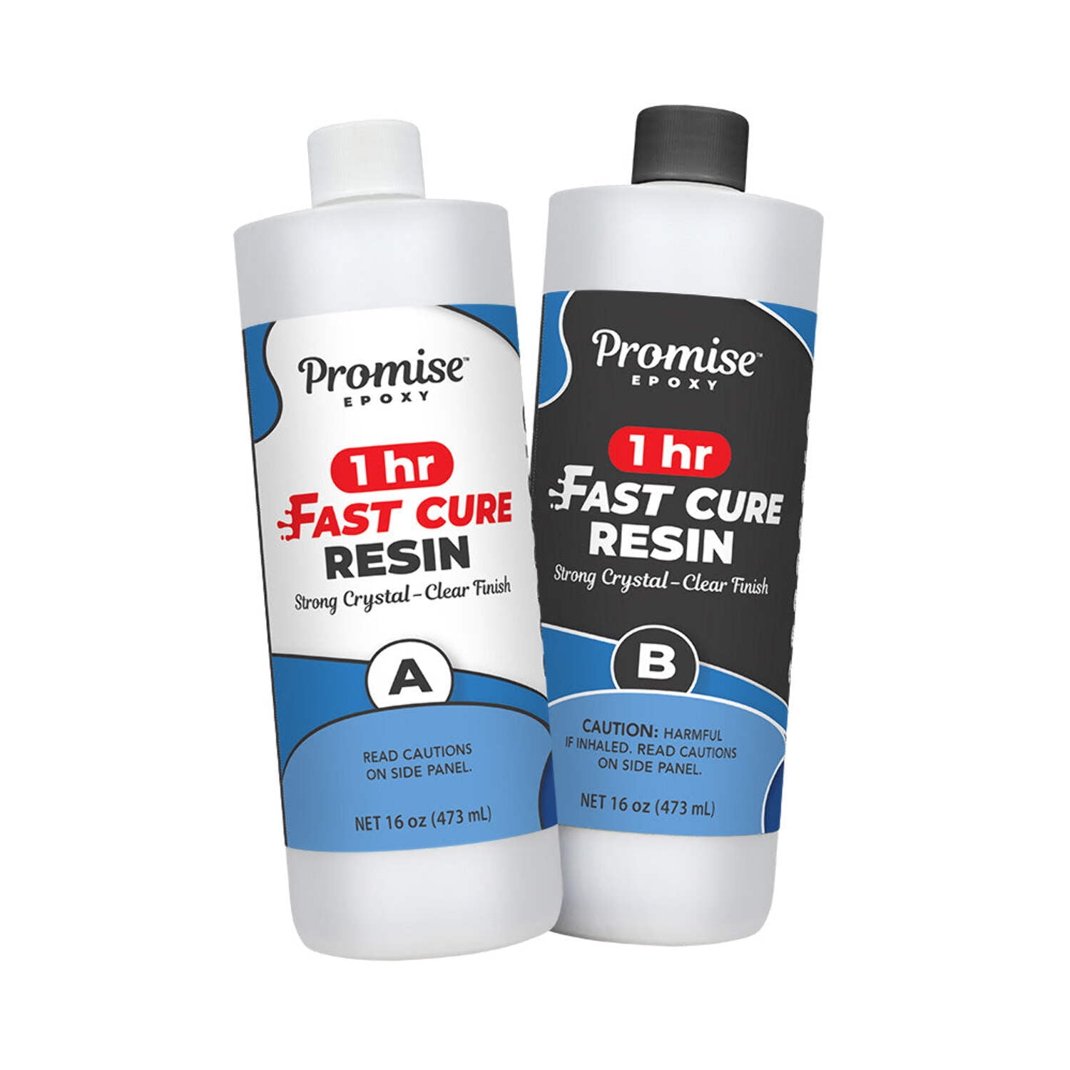 Promise Epoxy Fast Cure Resin 32 Oz - Crystal Clear UV-Resistant, Self ...