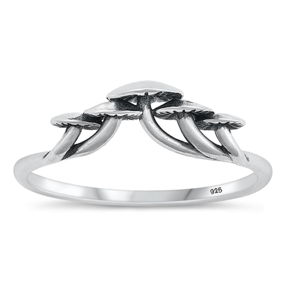 Promise Mushroom Toadstool Ring .925 Sterling Silver Band Jewelry ...