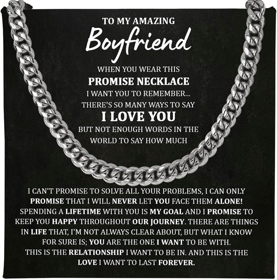 Promise Necklace For Him, Promise Necklace Gift For Boyfriend, Birthday ...