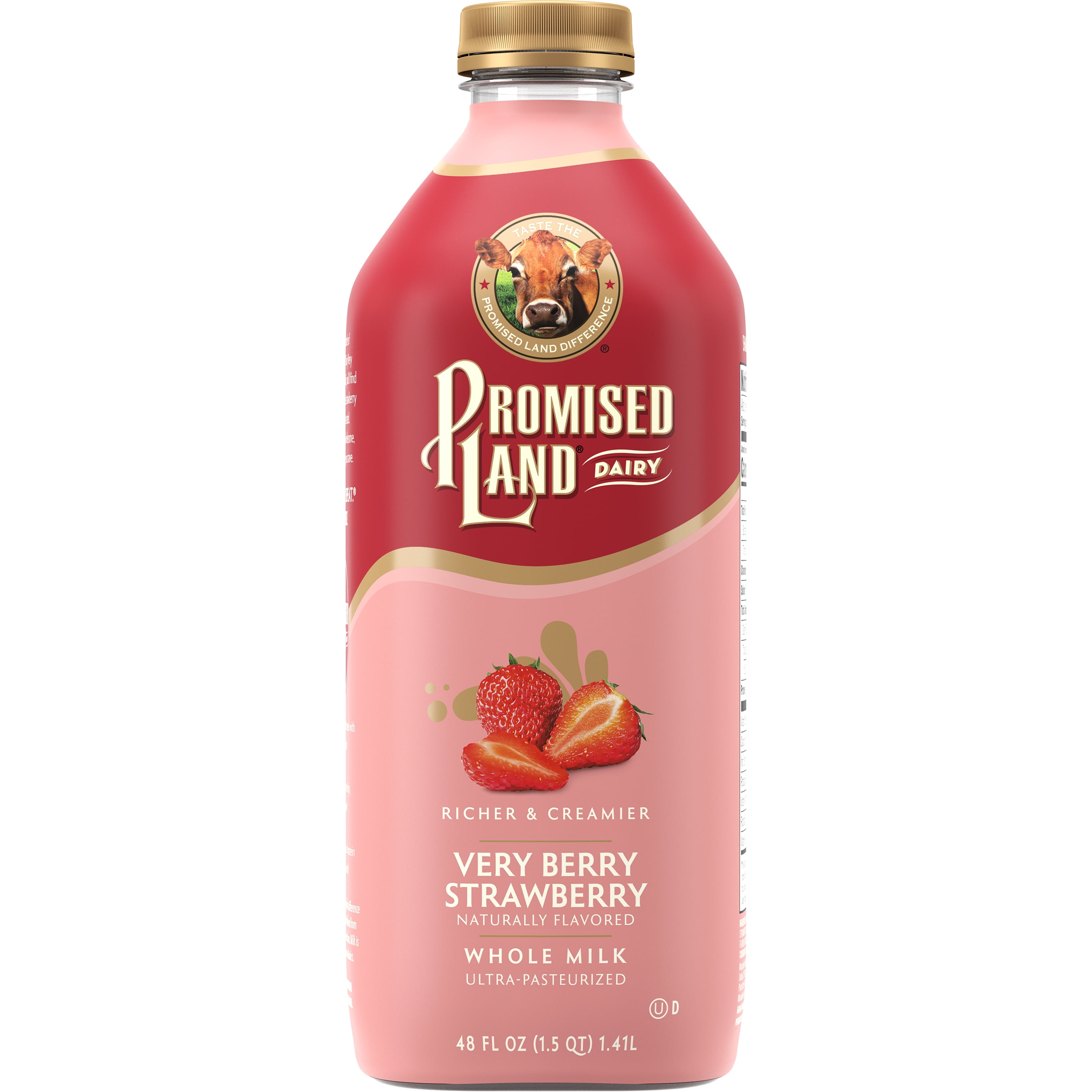Promised Land Flavored Whole Milk with Calcium, Very Berry Strawberry ...