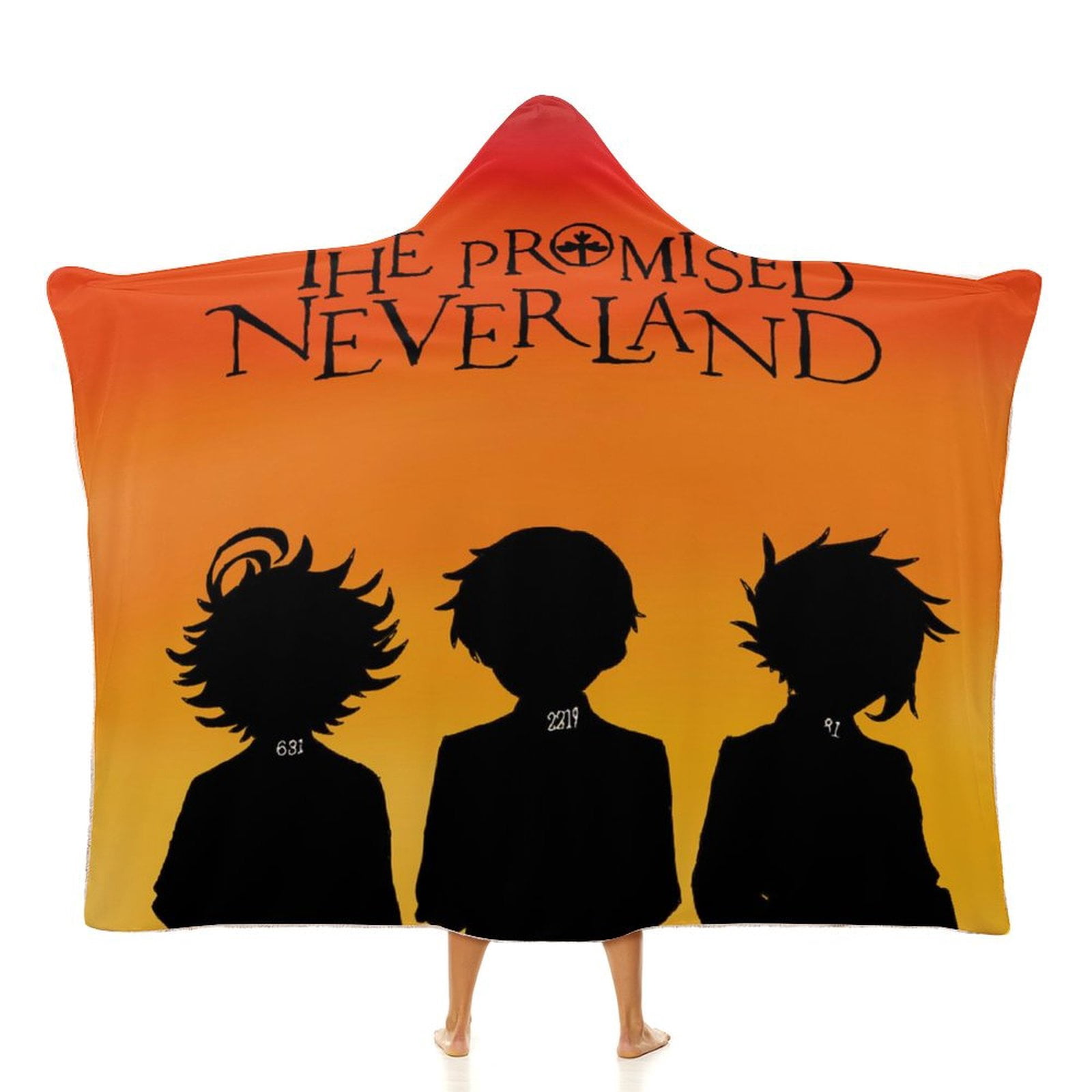 Promised Never-Lan Wearable Blanket Fleece Hooded Robe Cloak Blanket 60 ...