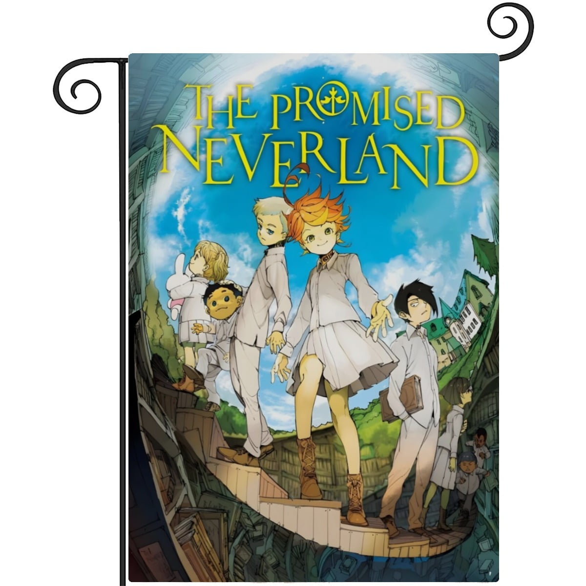 The Promised Neverland-themed Garden Flag. Perfect gift for fans ...