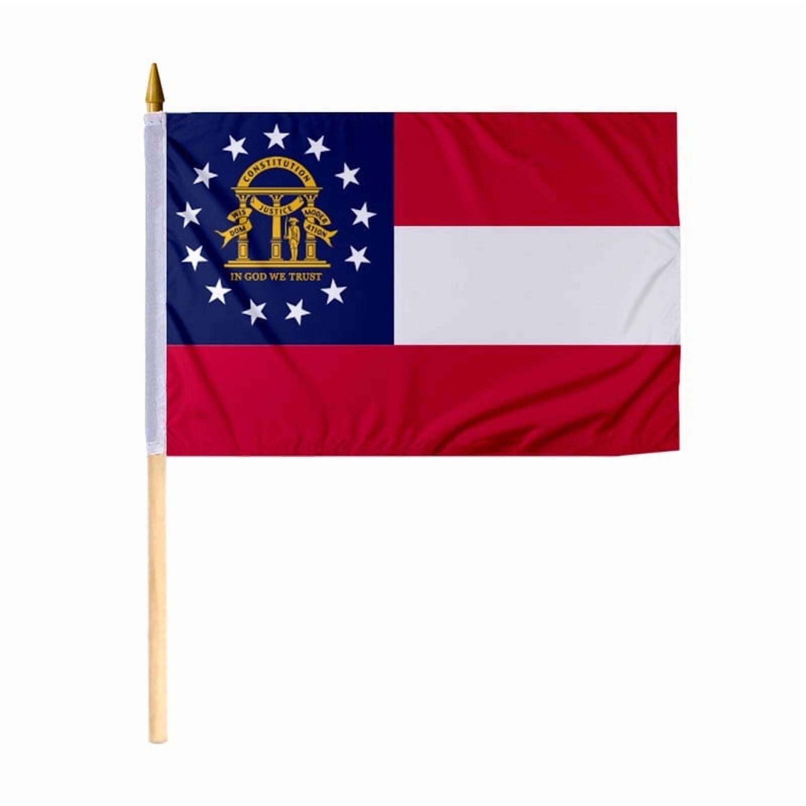 Promopatriot Georgia Mini State GA Stick Flag 12 x 18 inch Polyester ...