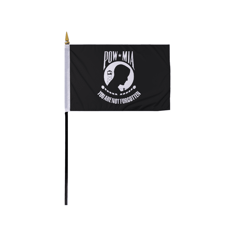 Promo Patriot's 4x6 Inch POW MIA Black and White Mini Military Stick ...