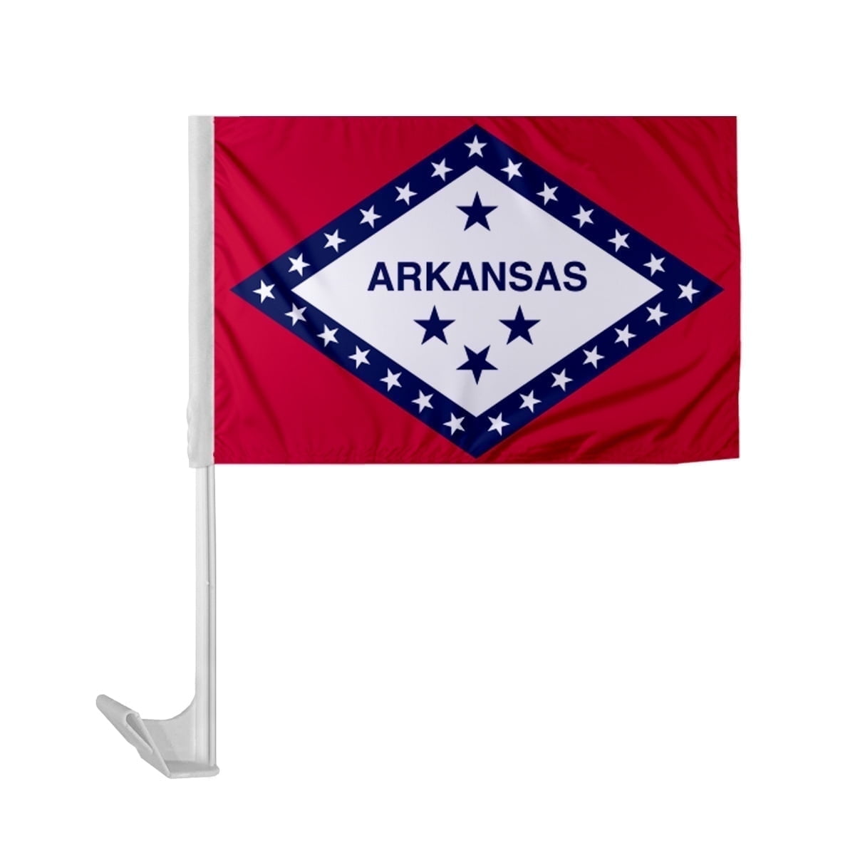Promo Patriot's Arkansas State Car Flag 12x16 Inch - with 17" Plastic ...