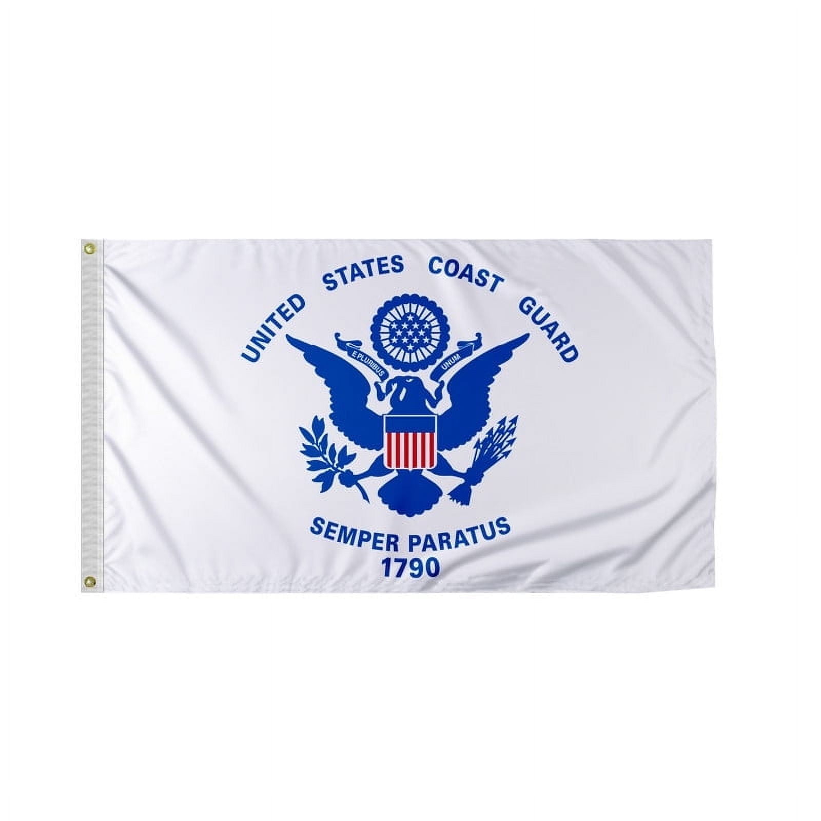 Promo Patriot's Coast Guard Flag 3x5 Ft - Printed 200D Nylon Canvas ...