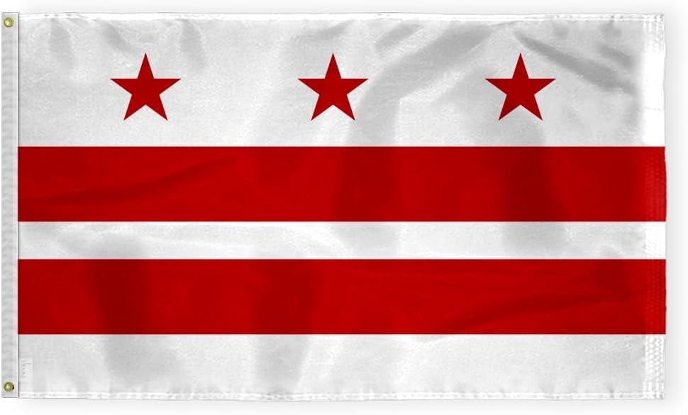 Promo Patriot's District Of Columbia State Stick Flag 12x18 Inch - with ...
