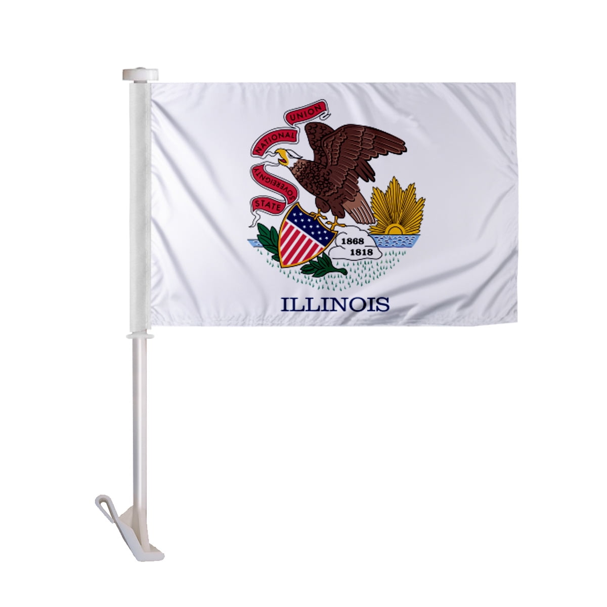 Promo Patriot's Indiana State Car Flag 10.5x15 Inch - with 19" Plastic ...