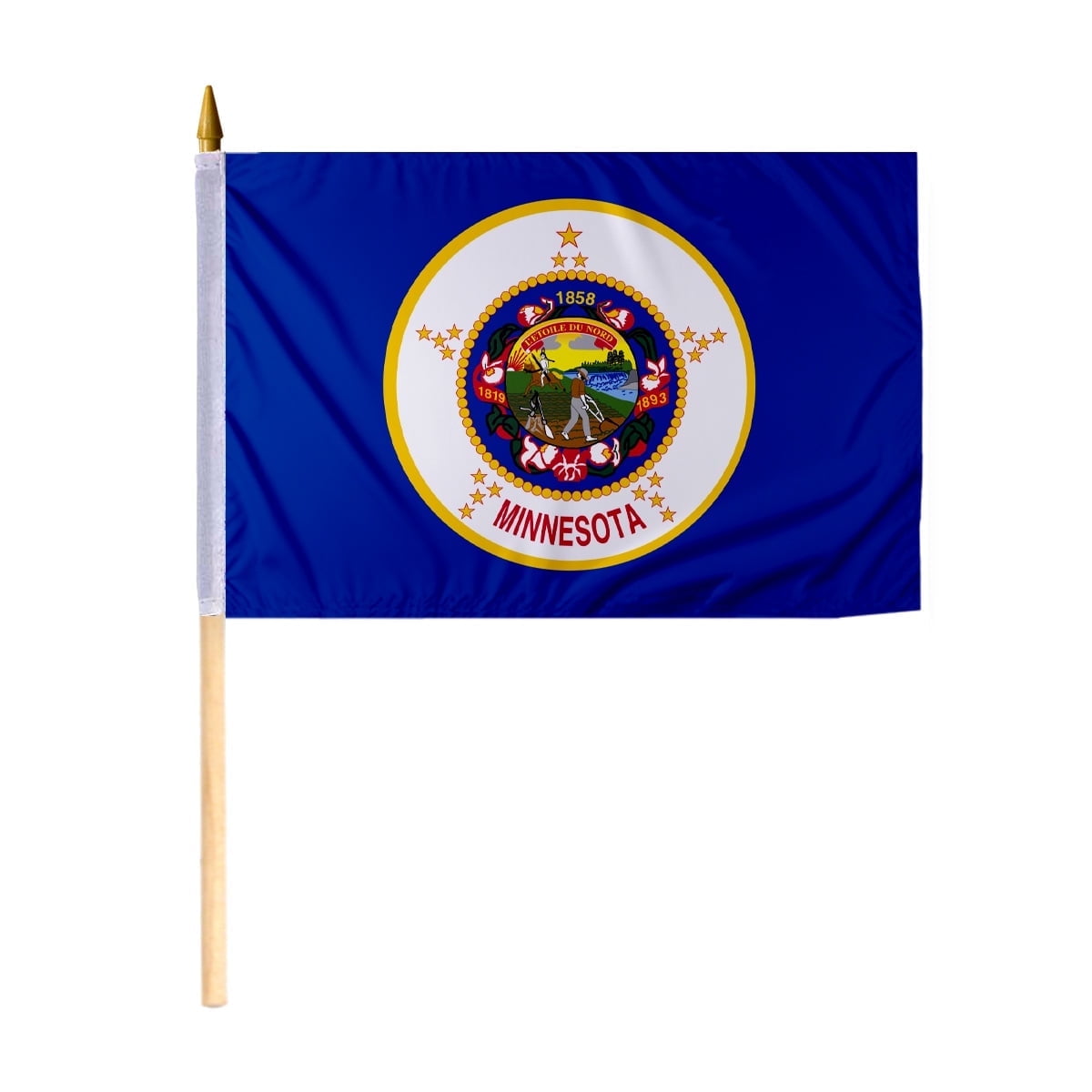PromoPatriot Minnesota State MN Stick flag 12x18 inch polyester ...