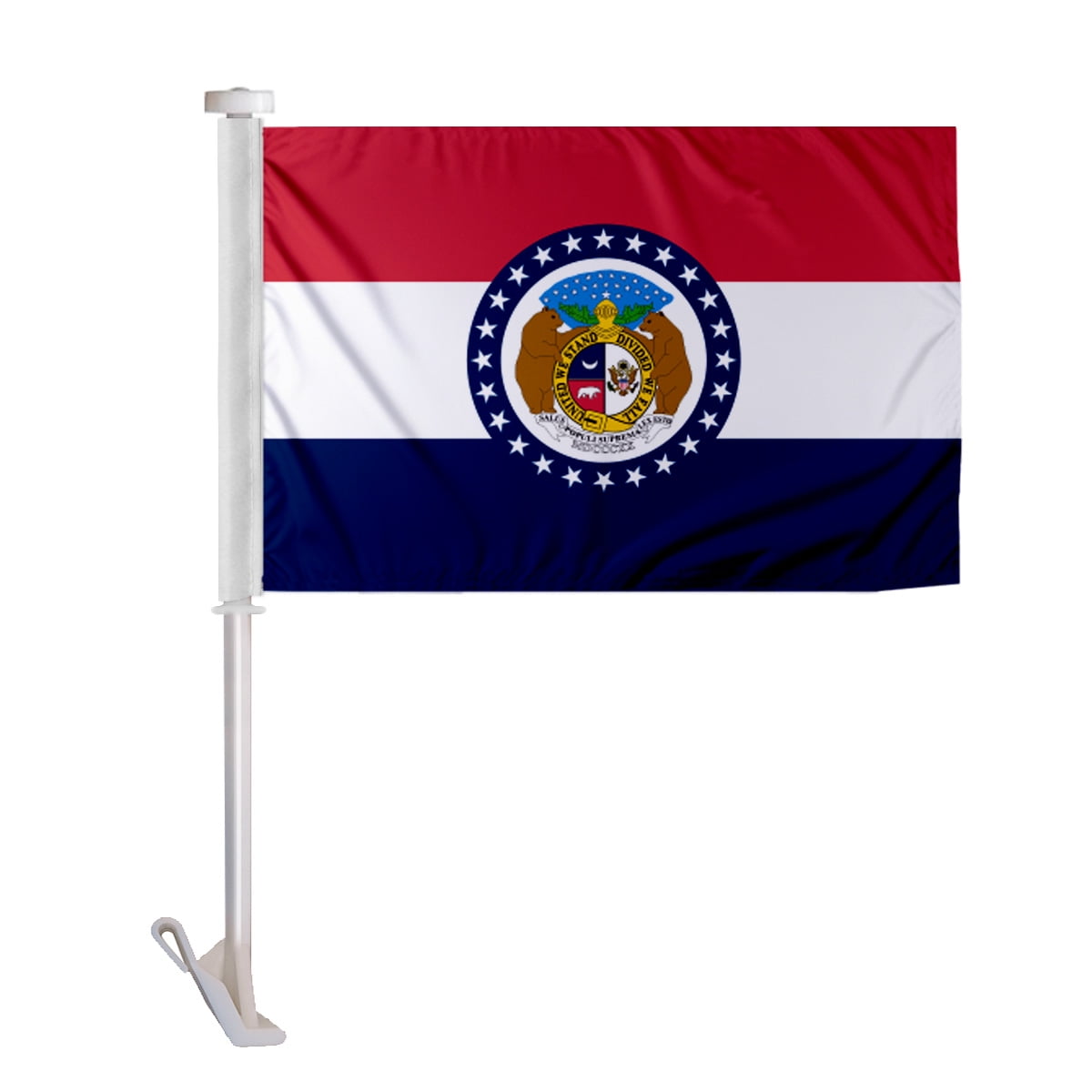 Promo Patriot's Missouri State Car Flag 12x16 Inch - with 17" Plastic ...