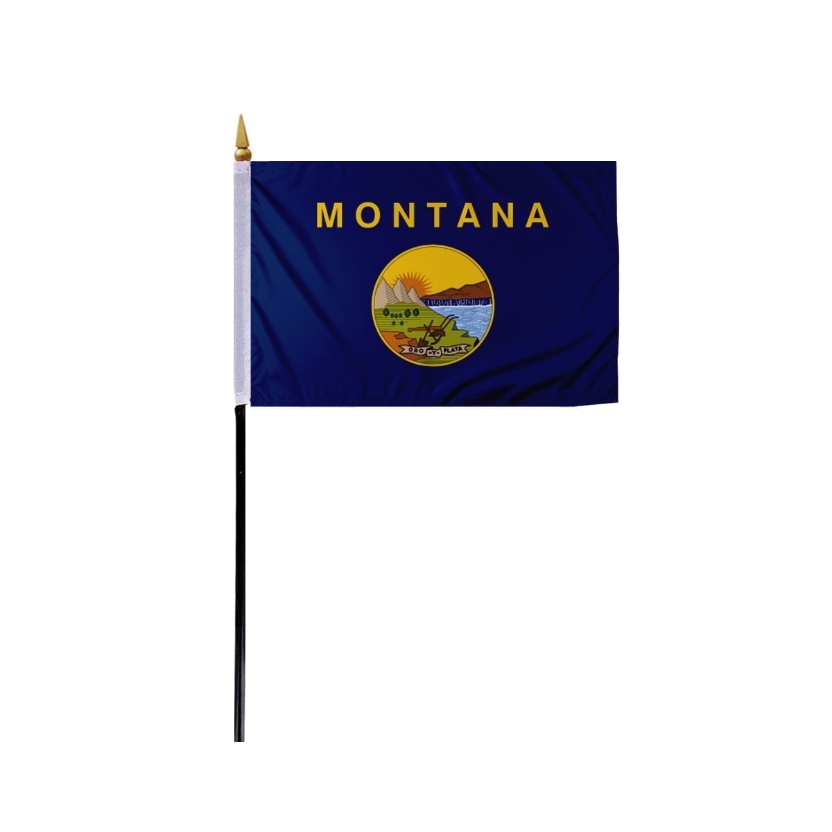 Promo Patriot's Montana State Stick Flag 4x6 inch - with 11-inch ...