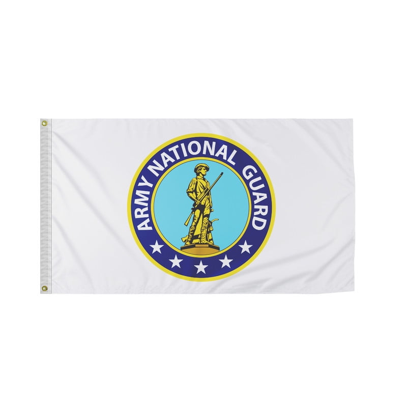 Promo Patriot's National Guard-Military Flag 12x18 inch - Printed 200D ...