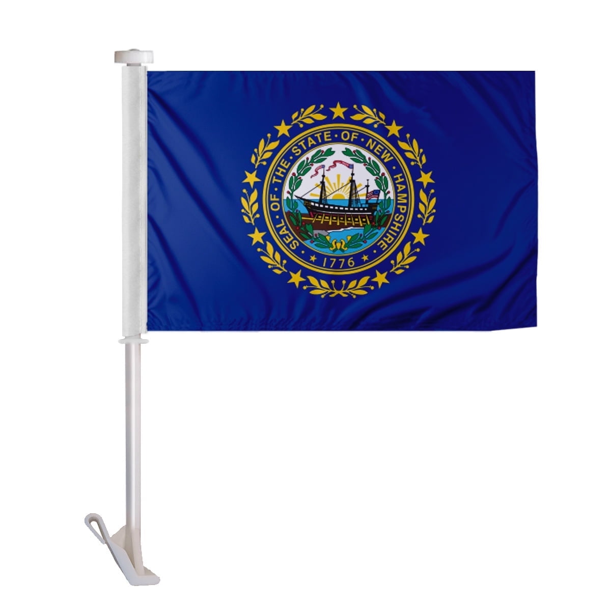 PromoPatriot New Hampshire State NH car flag 12x16 inch polyester, 17 ...