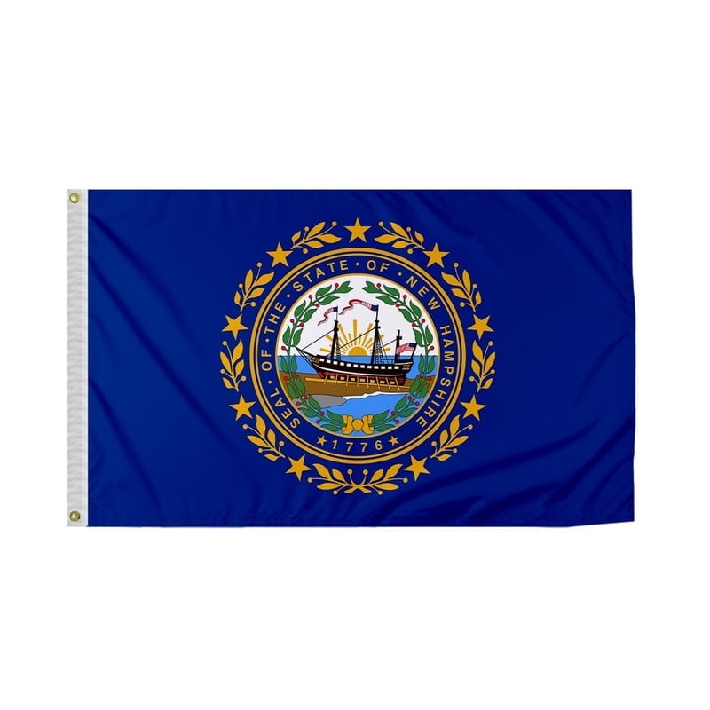 Promo Patriot's New Hampshire State Flag 3x5 ft - Single Ply Reverse ...
