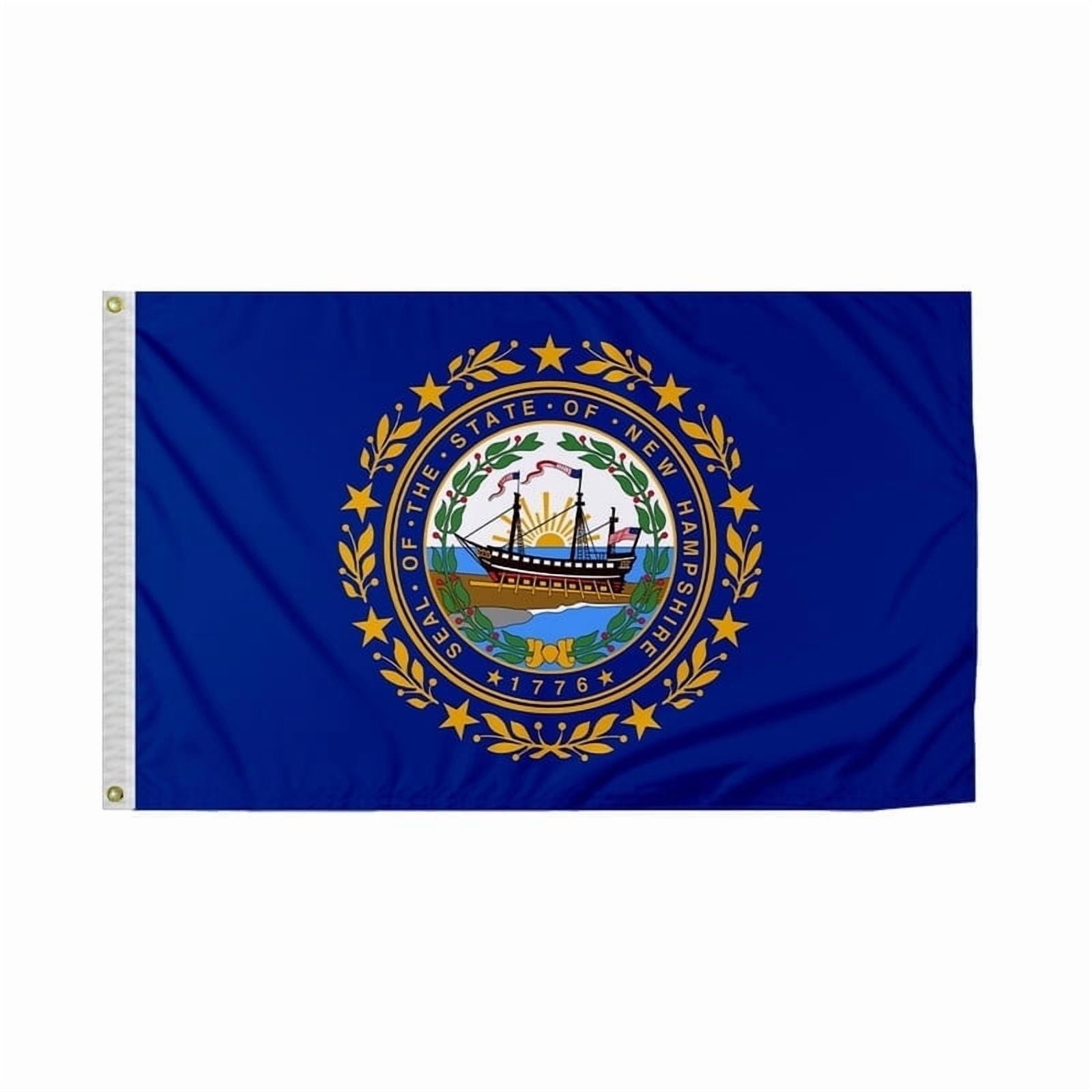 Promo Patriot's New Hampshire State Flag 3x5 ft - Single Ply Reverse ...