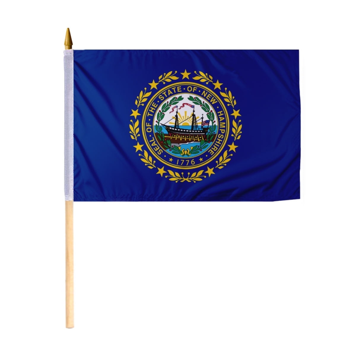 Promo Patriot's New Hampshire State Stick Flag 12x18 Inch - with 24 ...