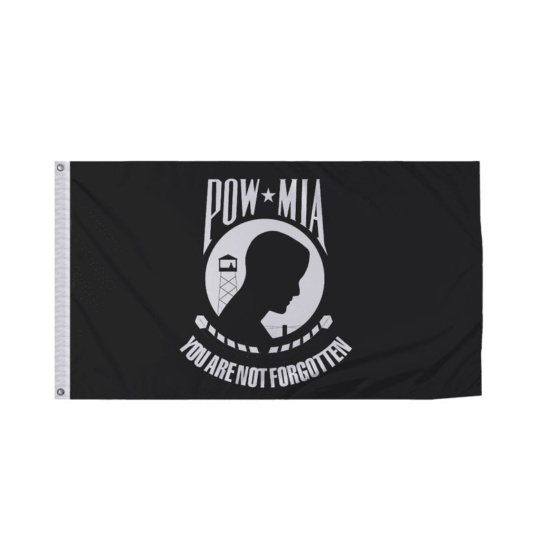 Promo Patriot's POW-MIA 12x18 Inch Flag - Printed Single Sided on 200D ...
