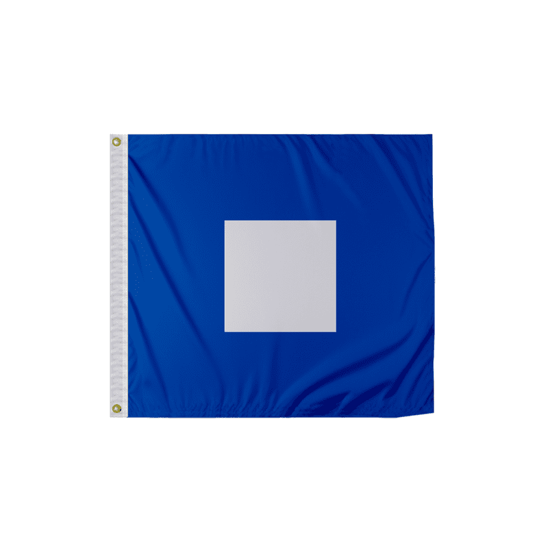 Promo Patriot's Papa Code P Marine Signal Flag - 4x4 ft, 200D Nylon ...