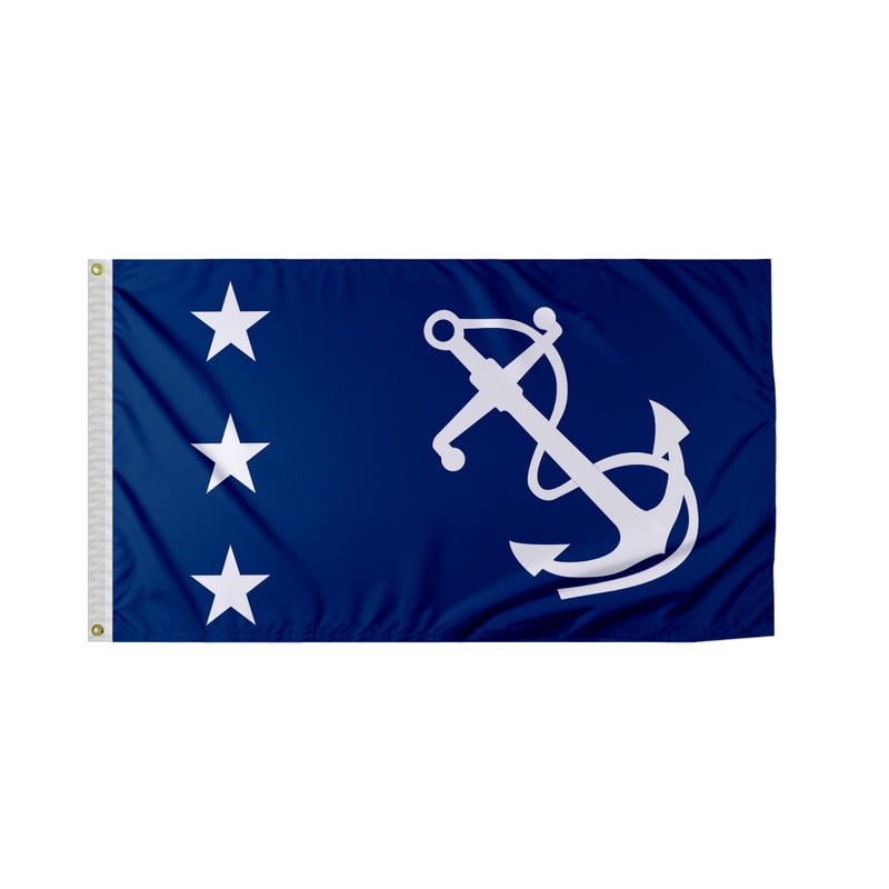 Promo Patriot's Past Commodore Officers Flag - 12 x 18 Inch - Printed ...