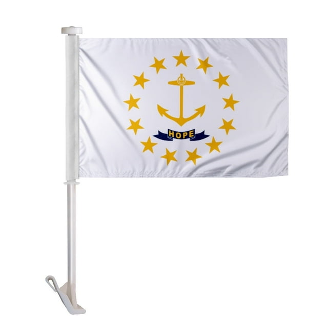 Promopatriot Rhode Island RI State Car Flag 12x16 Inch Polyester with ...
