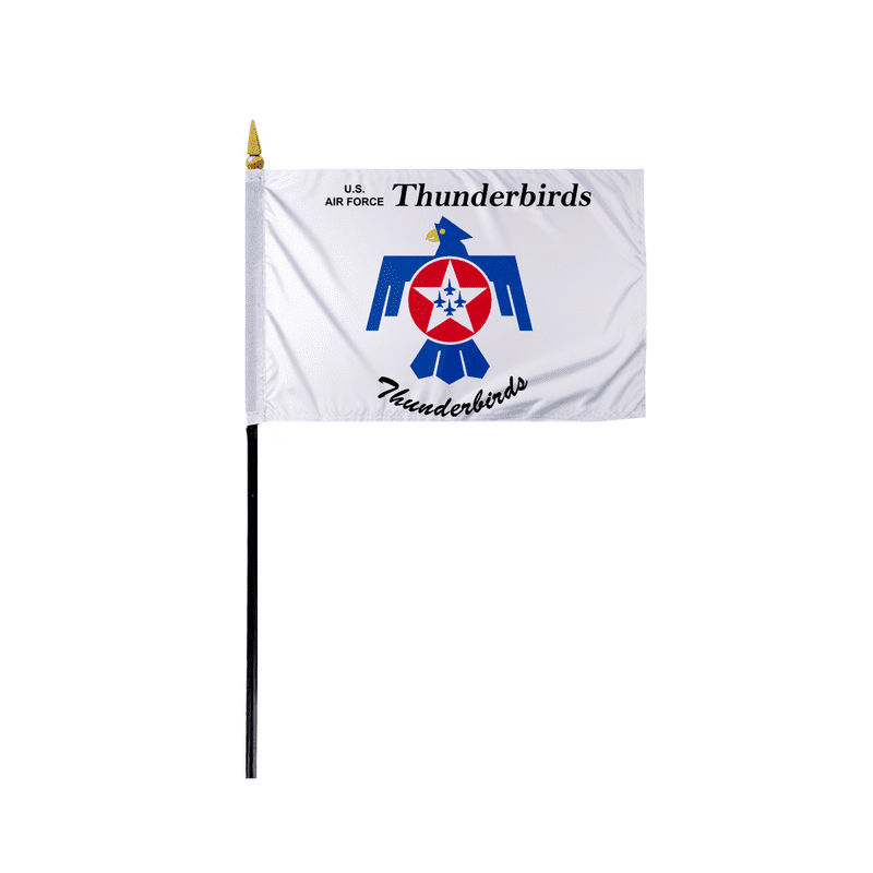 Promo Patriot's Thunderbirds Stick Flag - 4x6 Inch - Special Military ...