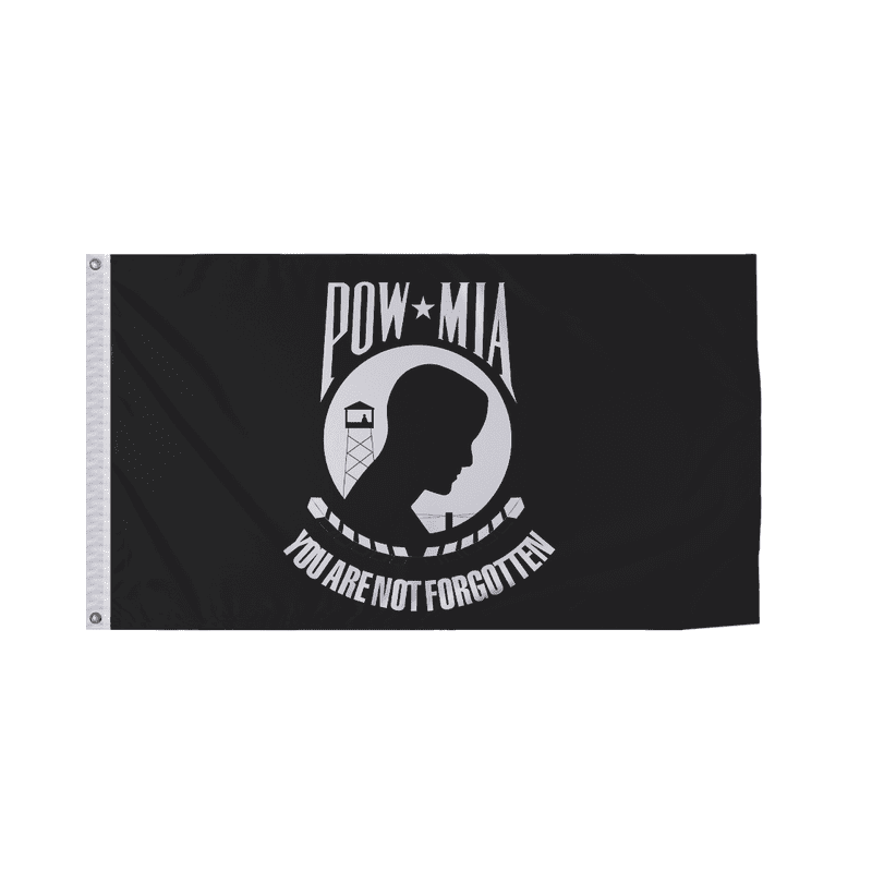 Promo Patriot's US POW MIA Flag Black 2x3 ft – Heavy-Duty 200D Nylon ...