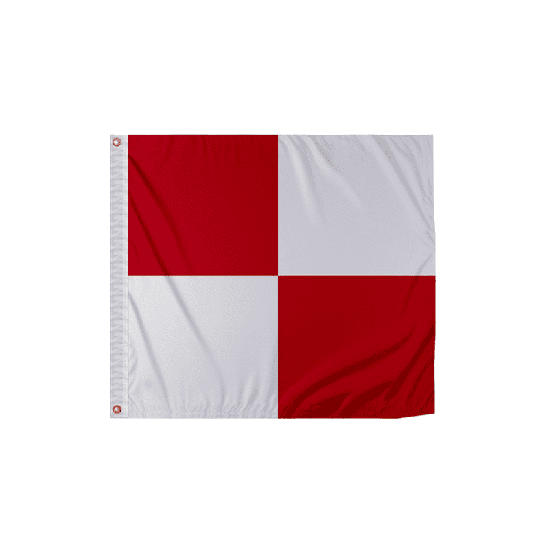 Promo Patriot's Uniform Code U Marine Signal Flag - 3x3 ft, 200D Nylon ...