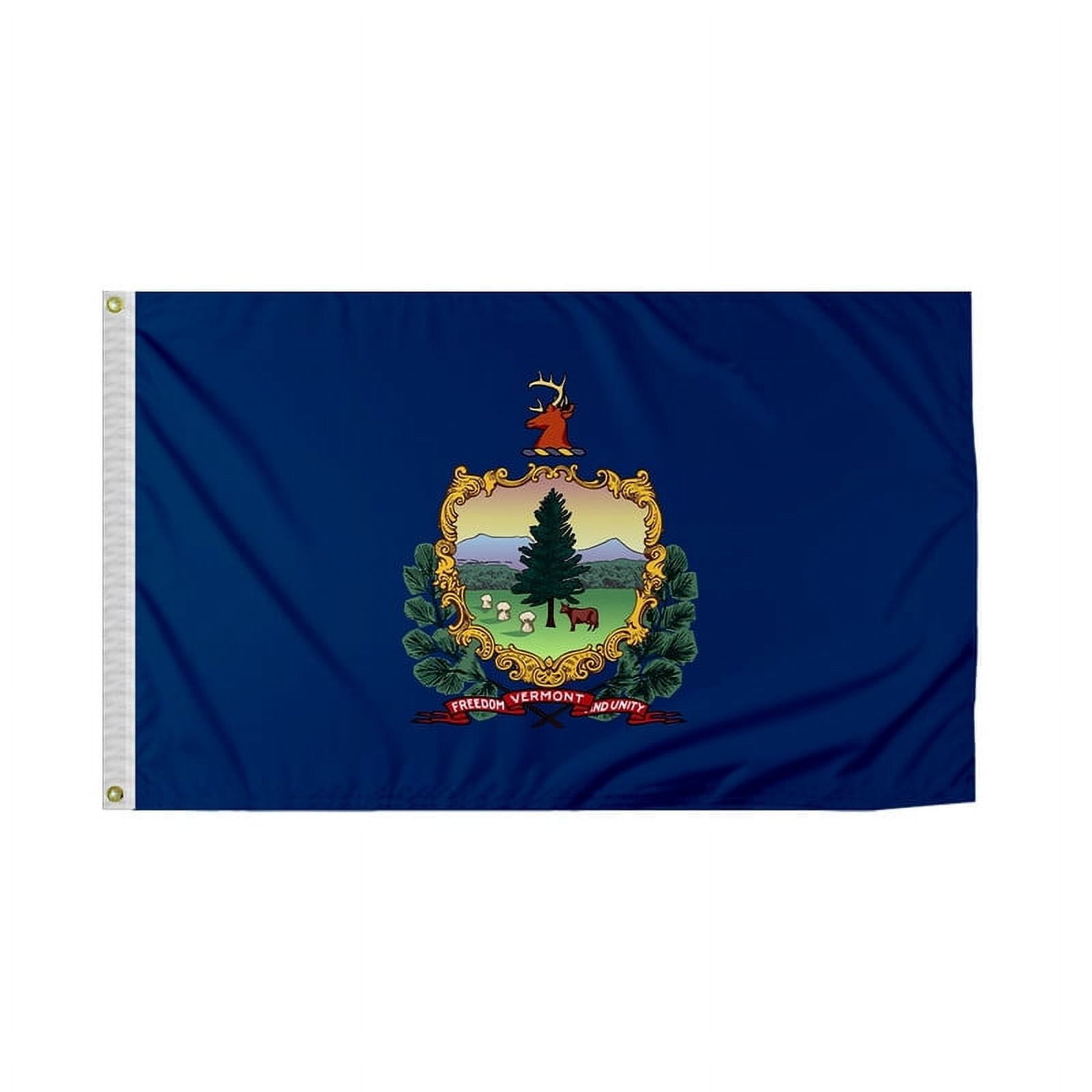 Promo Patriot's Vermont State Car Flag 10.5x15 Inch - with 19" Plastic ...