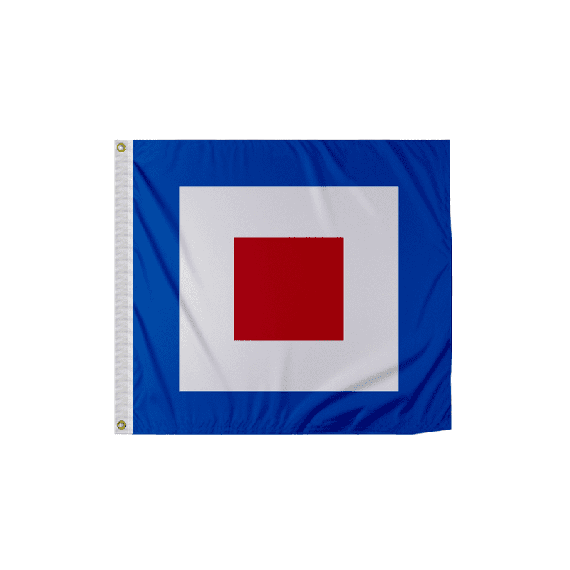 Promo Patriot's Whiskey Code W Marine Signal Flag - 4x6 ft, 200D Nylon ...