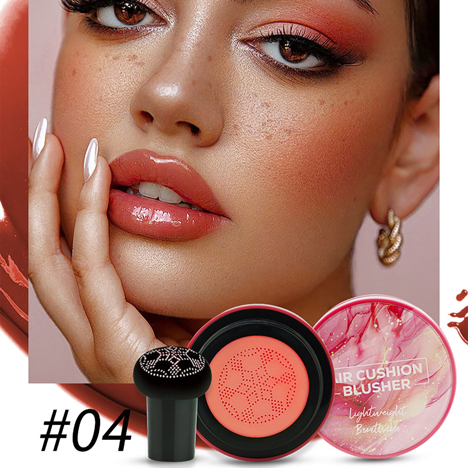 Promo, Topliu Matte Blush Powder, Natural Color Blush, Fine Texture ...