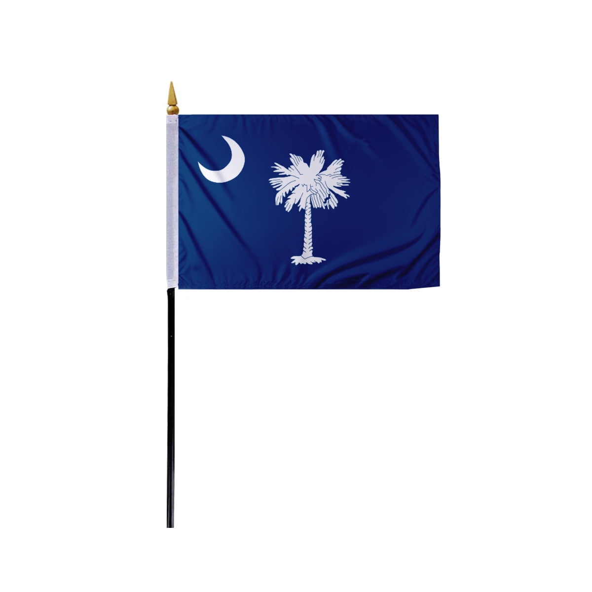 PromoPatriot 4x6 Inch Polyester State of South Carolina SC Stick Flag ...