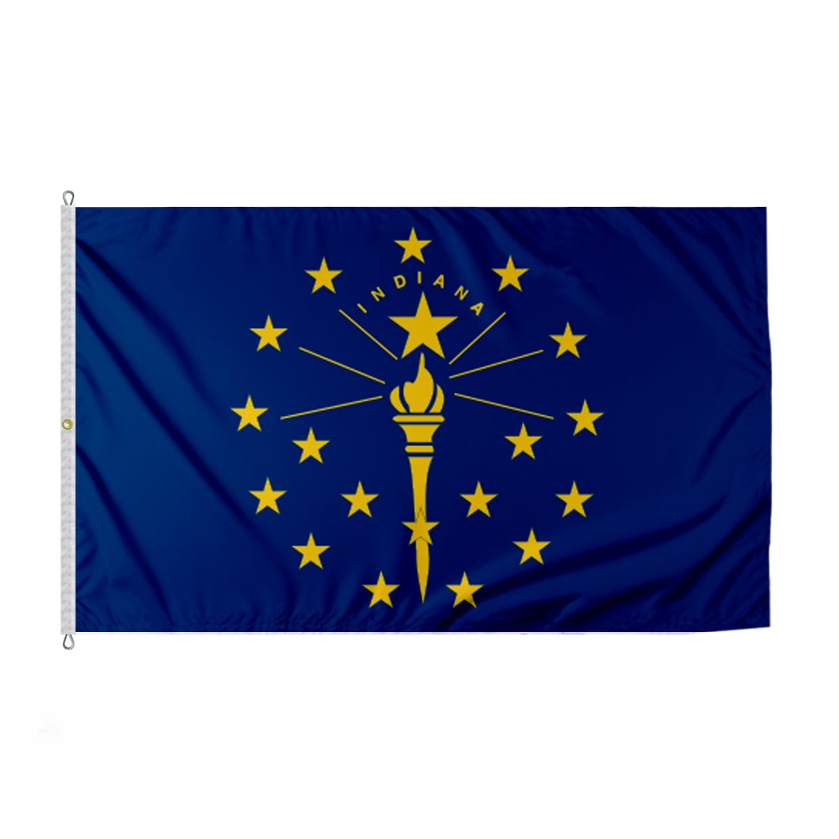 PromoPatriot Indiana 8 ft x 12 ft Nylon Outdoor Flag, Reverse Print ...