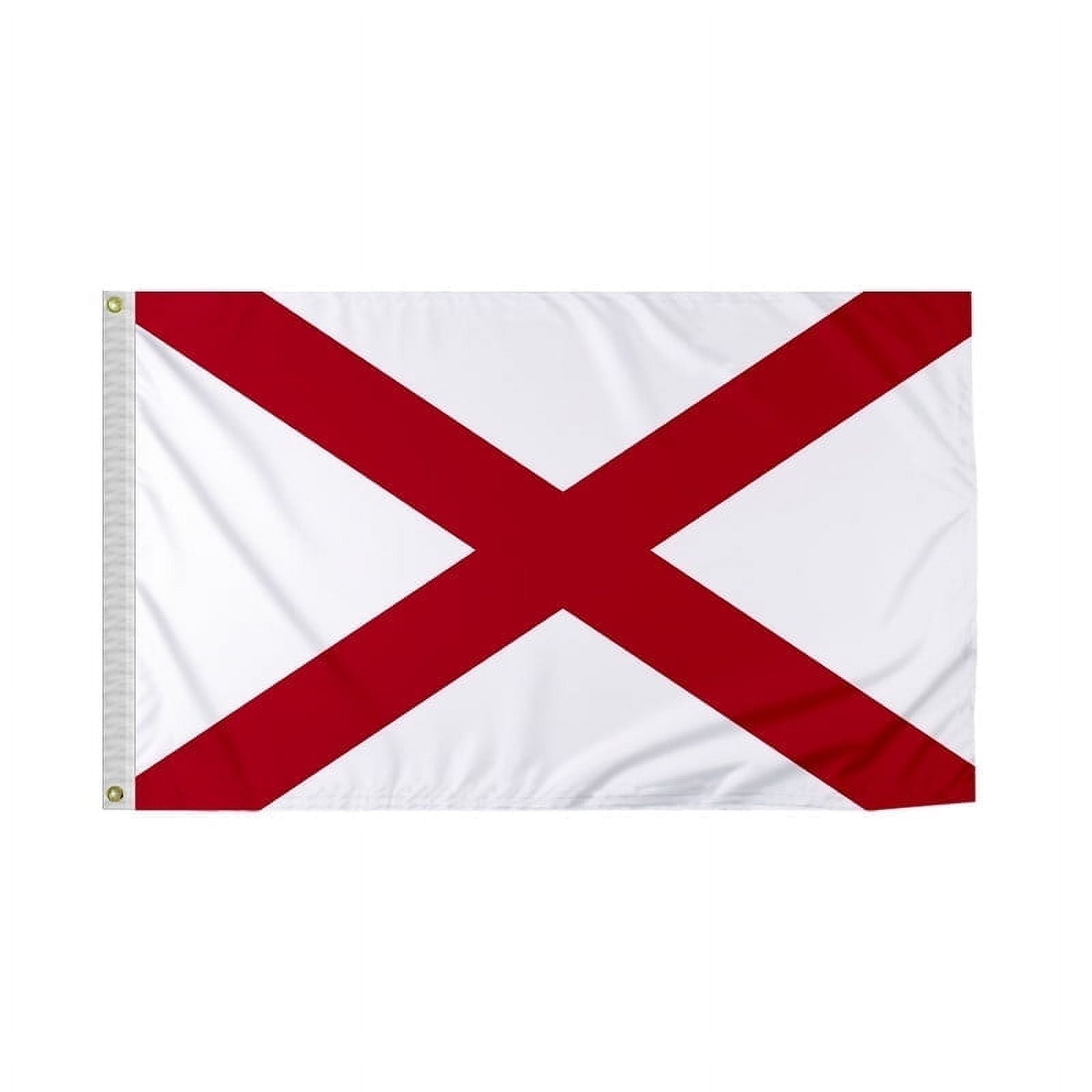PromoPatriot Alabama State Flag 4x6 ft - Single Ply Reverse Print on ...