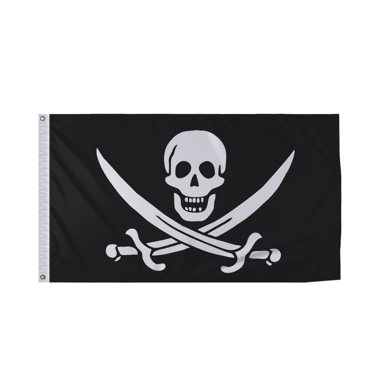 PromoPatriot Large John Jack Rackham Calico Jack Pirate Cross Swords ...