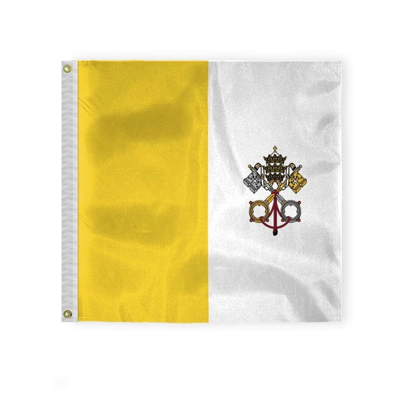 PromoPatriot Papal Vatican City Flag 4x4 ft- Single Sided, 200D Nylon w ...