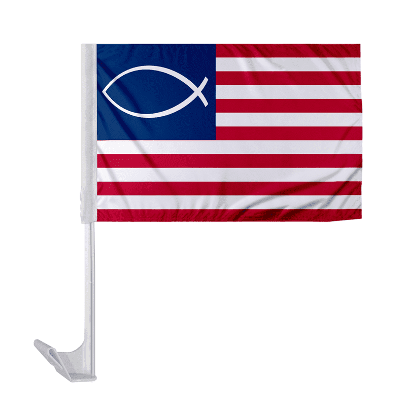 PromoPatriot's 12"x16" Jesus Fish Car Flag, Printed on Economy ...
