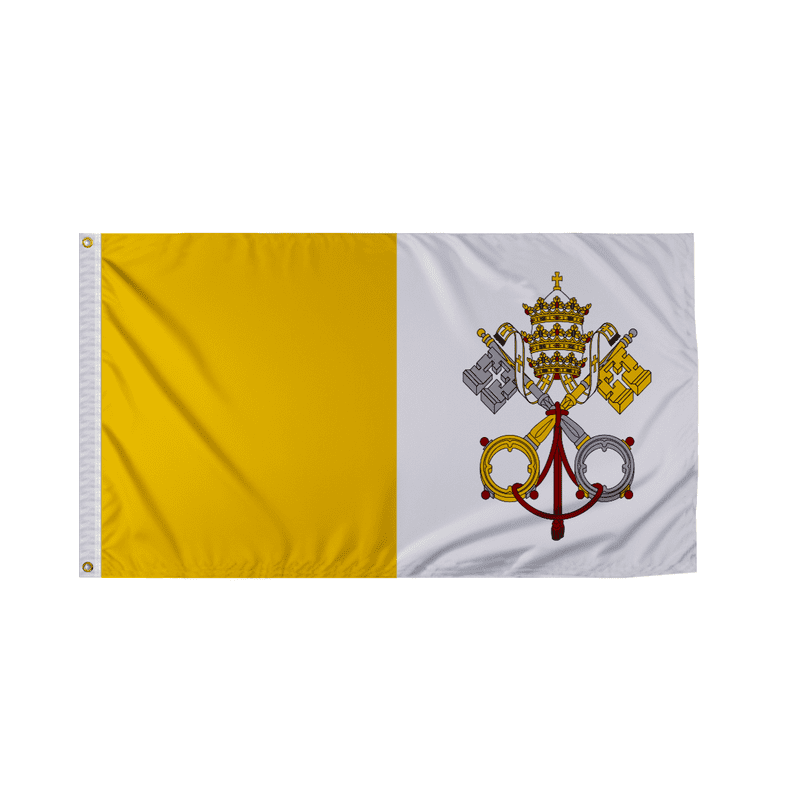 PromoPatriot's 5'x8' Papal Flag, Printed on 200D Nylon, With Canvas ...