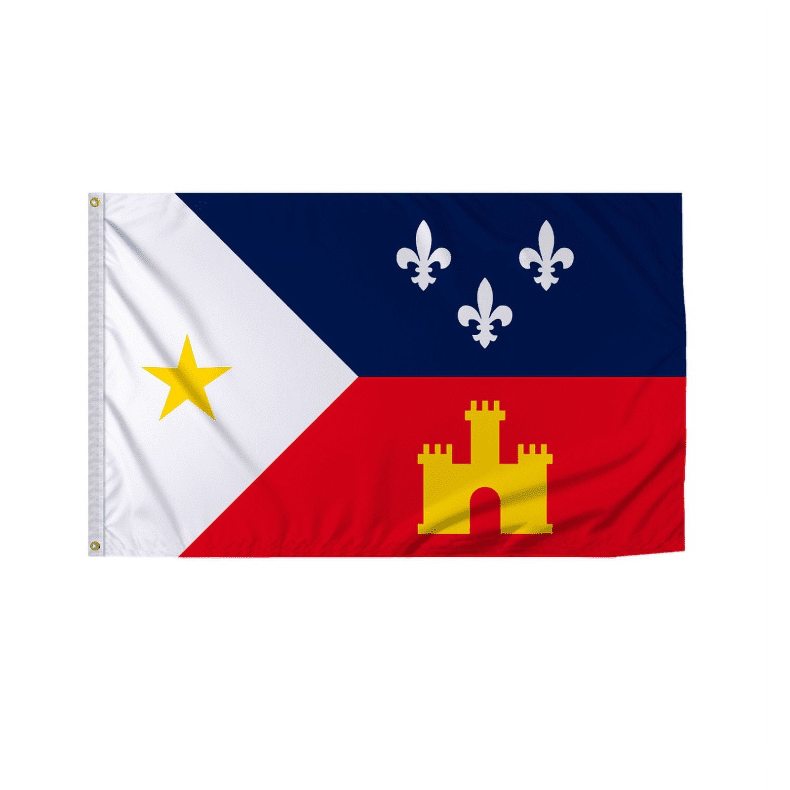 Promopatriot Acadiana Country Flag 5x8 Ft Outdoor Nylon Double Stitched ...