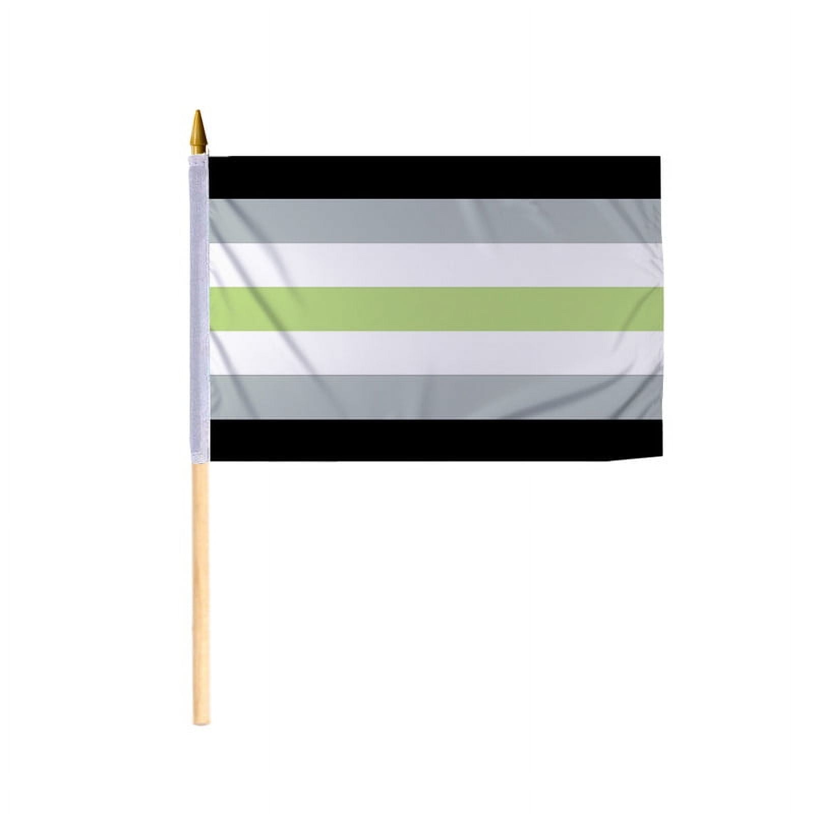 Promopatriot Agender Pride Stick Flag 12x18 inch Stick Flag Sewn Edges ...