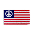 Promopatriot American Peace Symbol Flag - 3x5 ft Nylon with Stitched ...