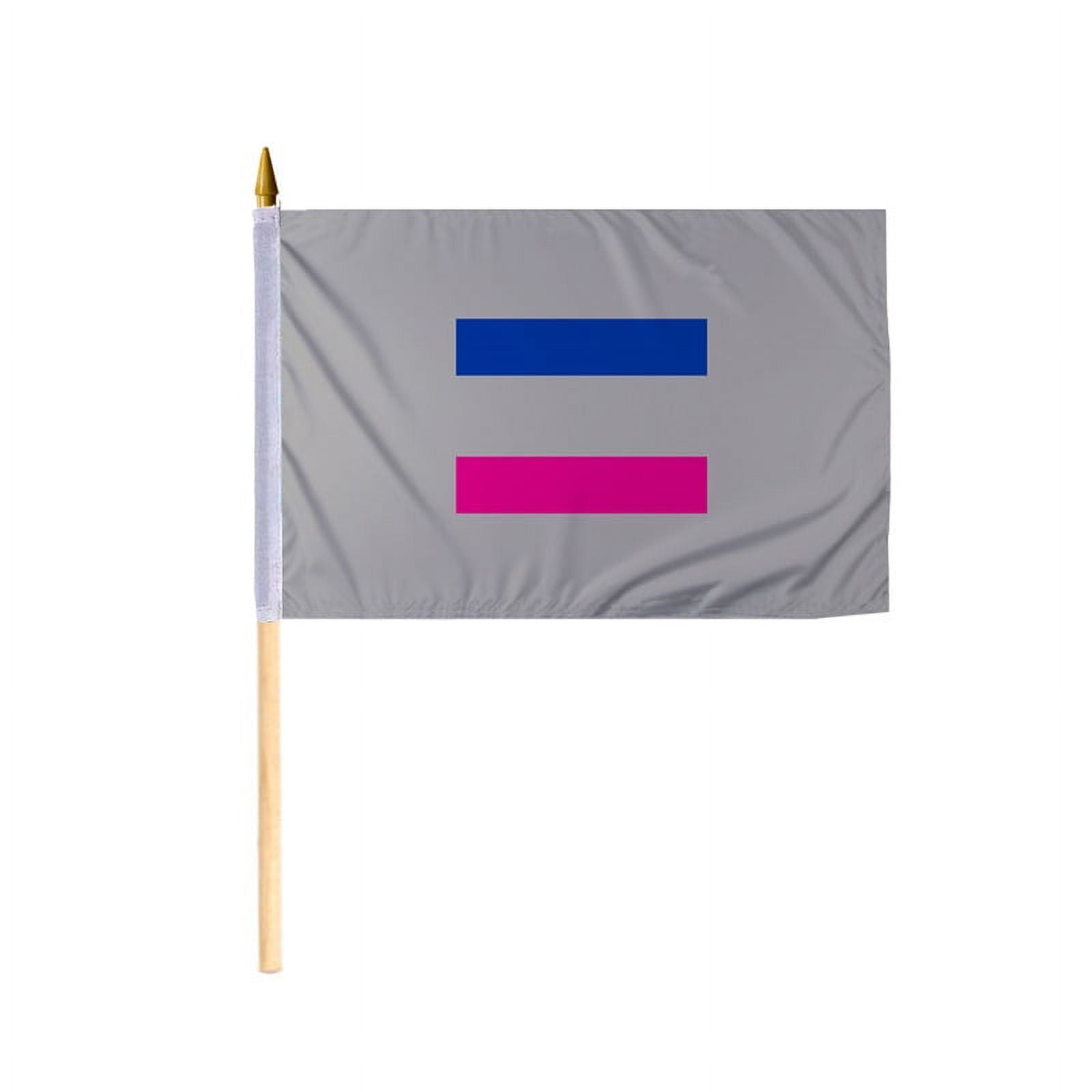 Promopatriot Androgynous Pride Stick Flag 12x18 inch Stick Flag Sewn ...