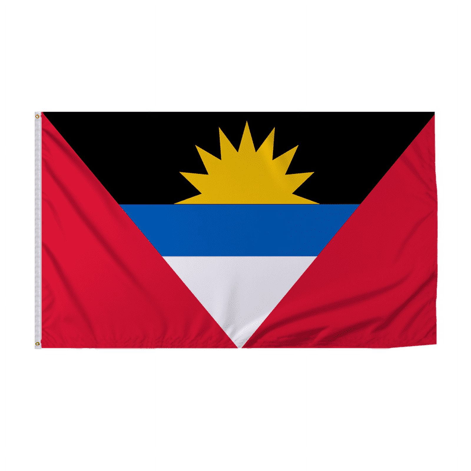 Promopatriot Antigua Barbuda Country Flag 8x12 ft - 200D Nylon - Rope ...