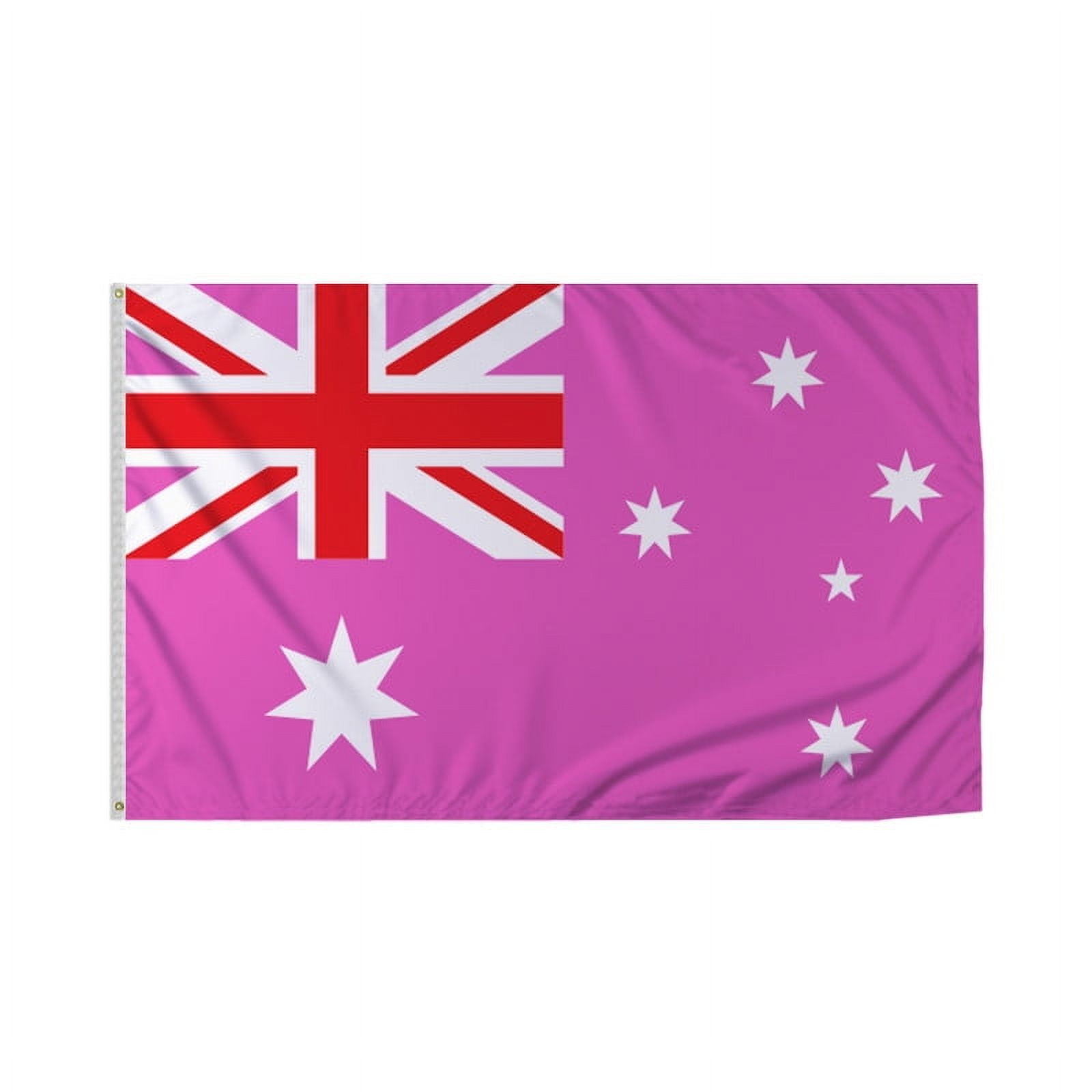 Promopatriot Australia pink Pride Flag 3x5 Ft Printed 200D Nylon Brass ...