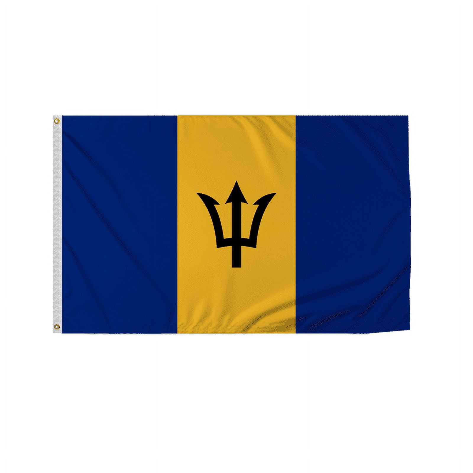 Promopatriot Barbados Country Flag 5x8 Ft Outdoor Nylon Double Stitched ...