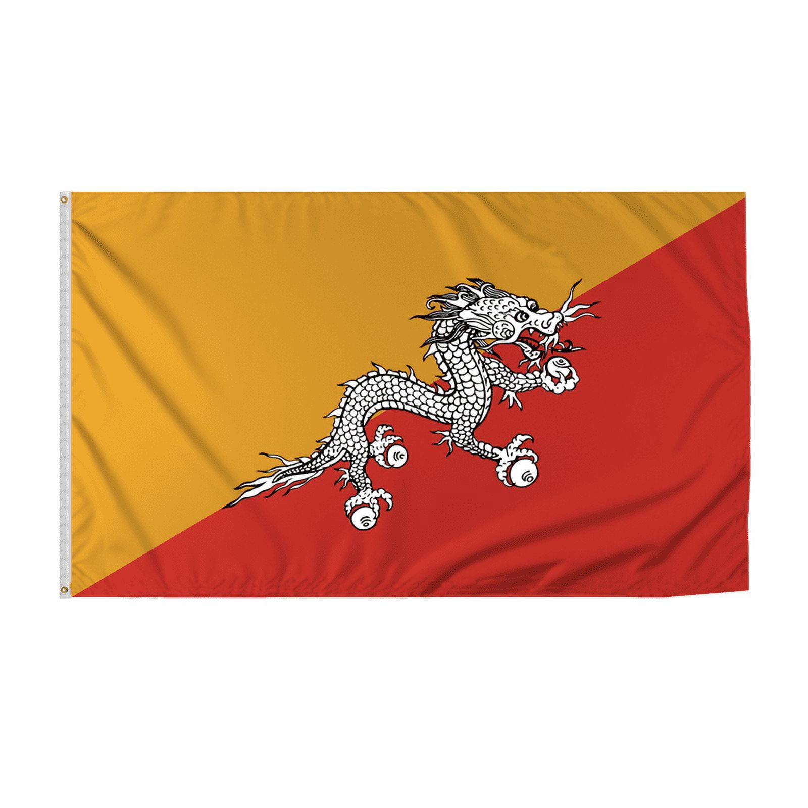 Promopatriot Bhutan Country Flag 8x12 ft - 200D Nylon - Rope Thimble ...