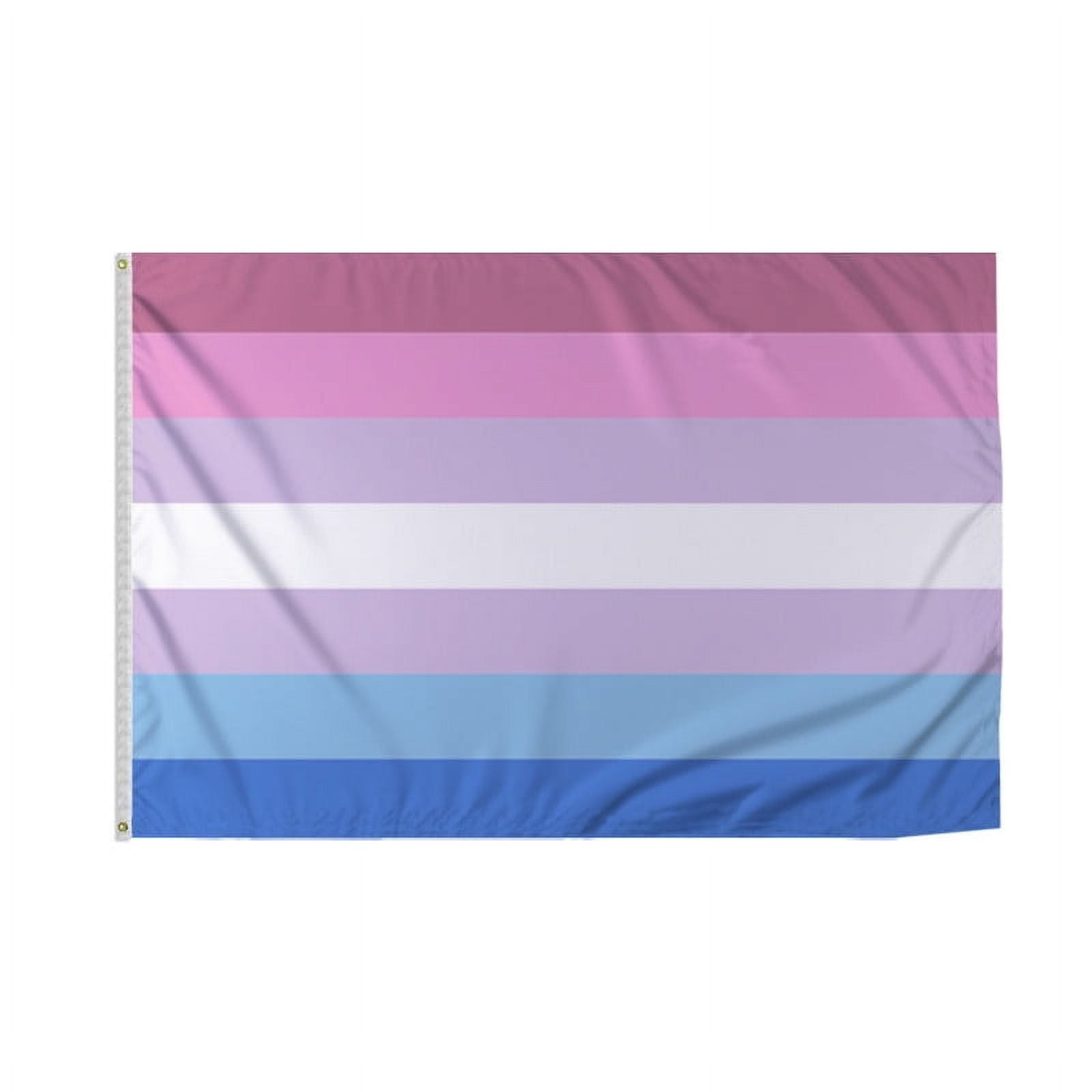 Promopatriot Bigender Pride Flag 5x8 Ft Printed 200D Nylon Brass ...
