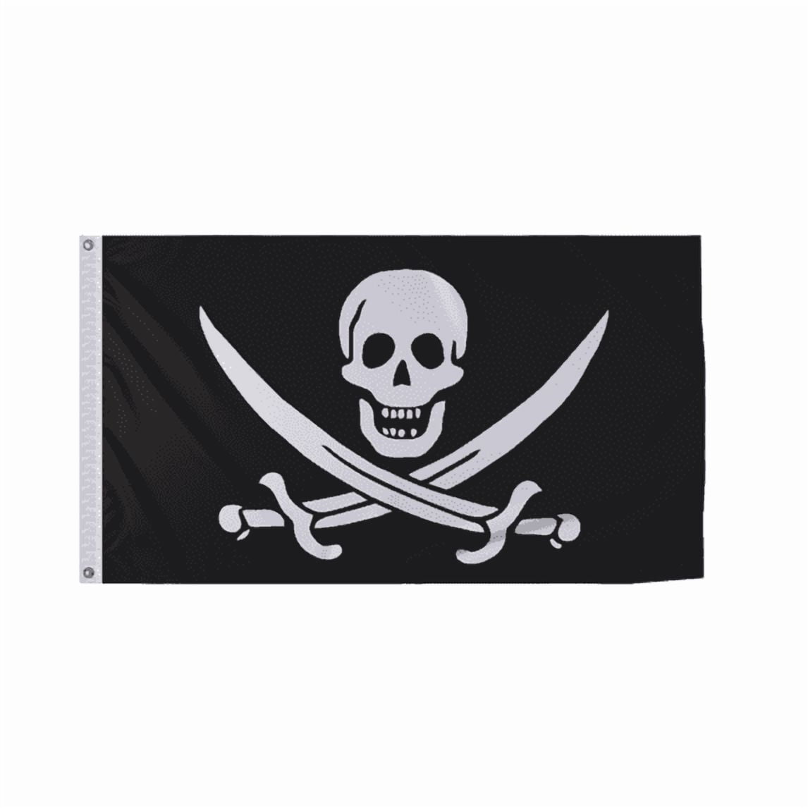Promopatriot Calico Jack Rackham Pirate Flag 3'x5' ft Nylon UV ...