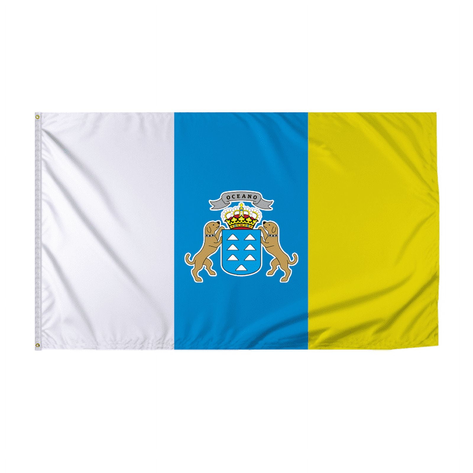 Promopatriot Canary Islands with Seal Country Flag 8x12 ft - 200D Nylon ...