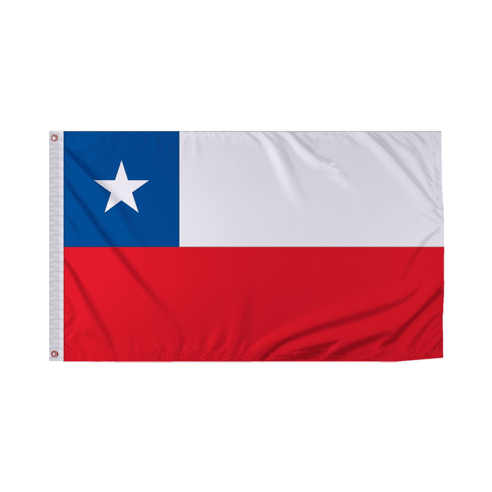 Promopatriot Chile National Flag 3x5 ft Polyester Double Stitched Edges ...