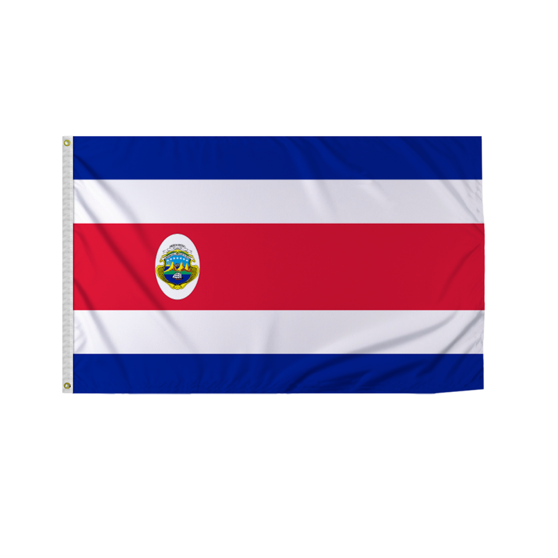 Promopatriot Costa Rica with Seal Country Flag 5x8 Ft Outdoor Nylon ...